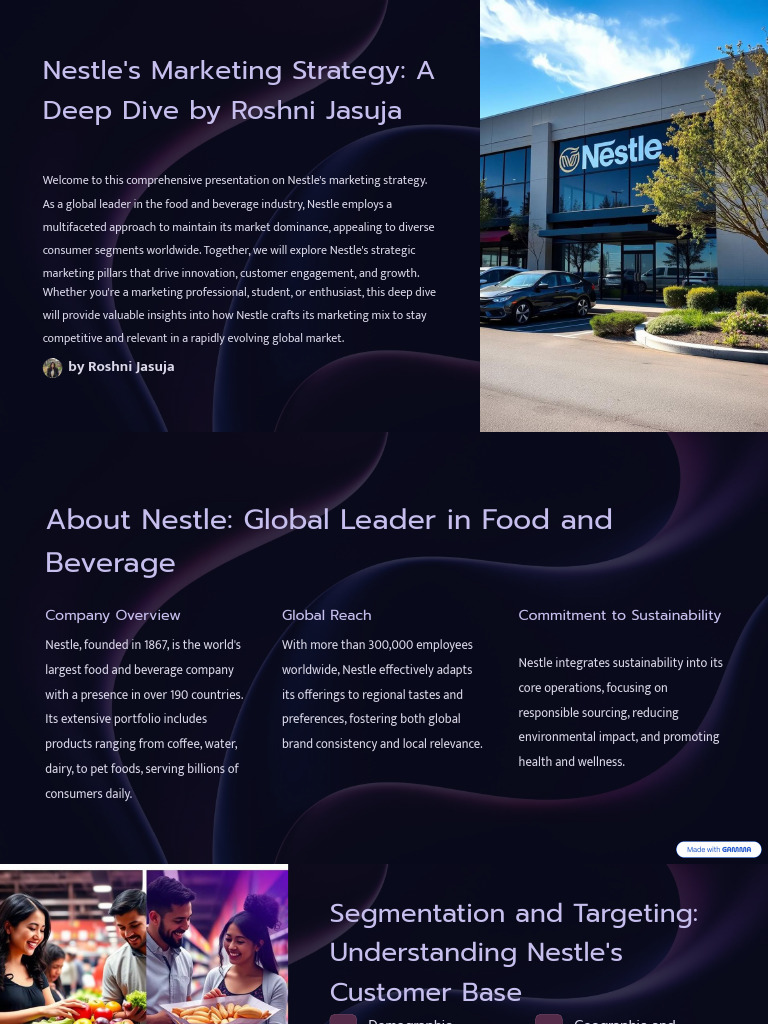 Nestlé's Comprehensive Marketing Strategy | PDF | Pricing | Brand