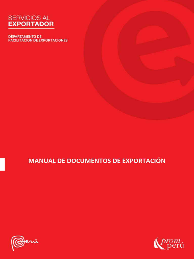 Manual de Documentos de Exportacion | PDF | El comercio internacional | Comercio