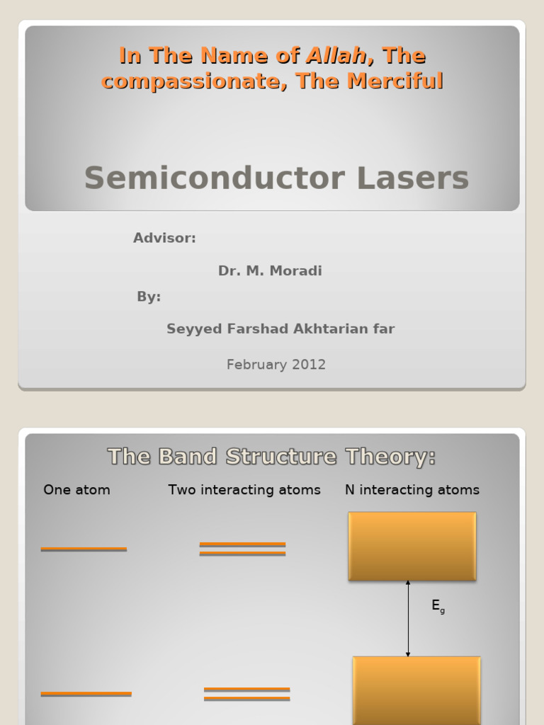 Overview of Semiconductor Lasers | PDF | P–N Junction | Semiconductors