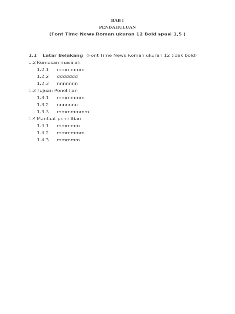 cara penulisan KTI | PDF