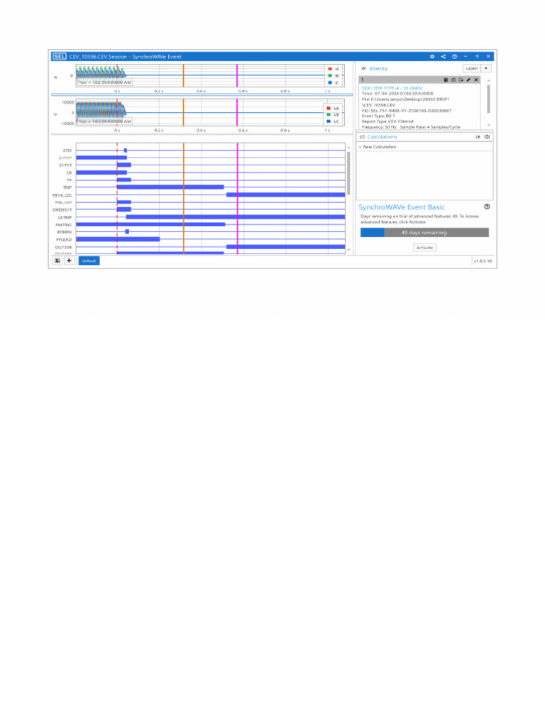 SEL SynchroWAVe Event - 1 | PDF