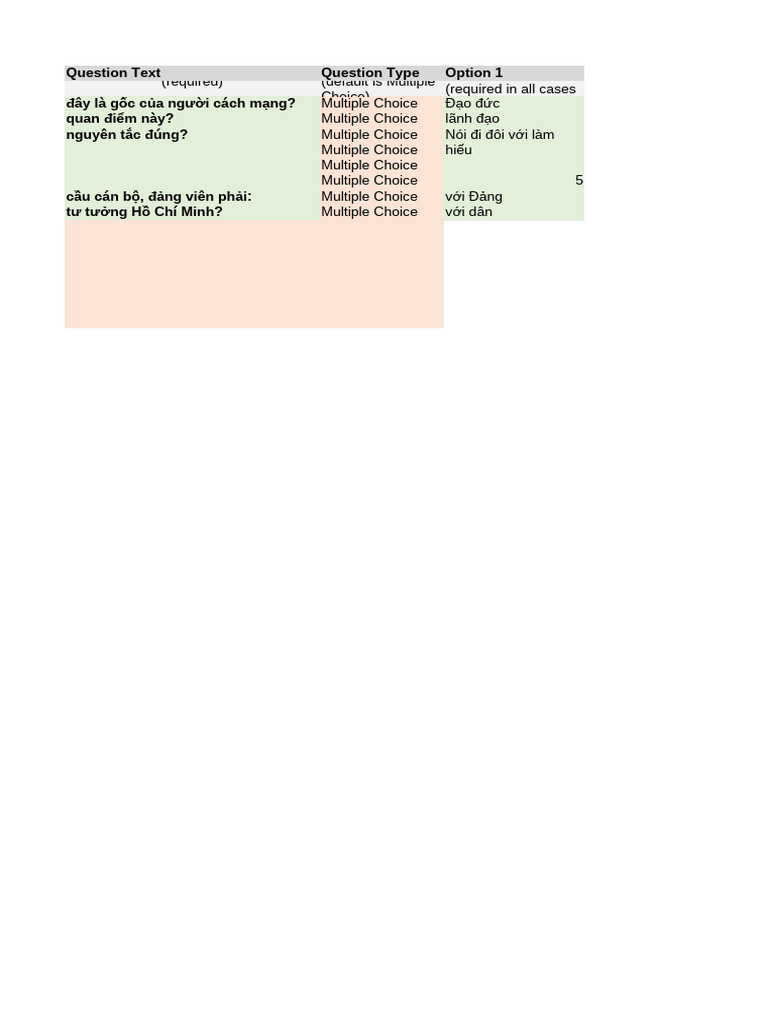 QuizizzSampleSpreadsheetUpdated_v2 | PDF