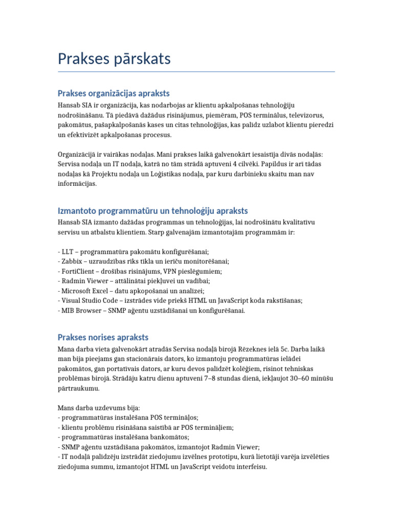Prakses Parskats | PDF