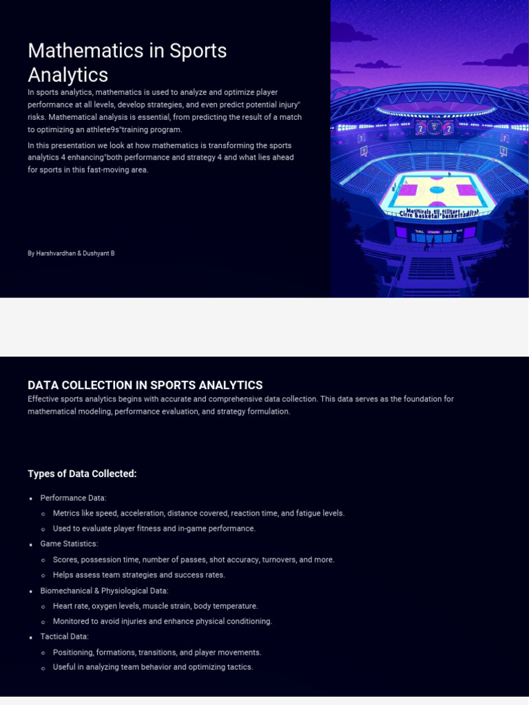 Mathematics in Sports Analytics | PDF | Analytics | Statistics