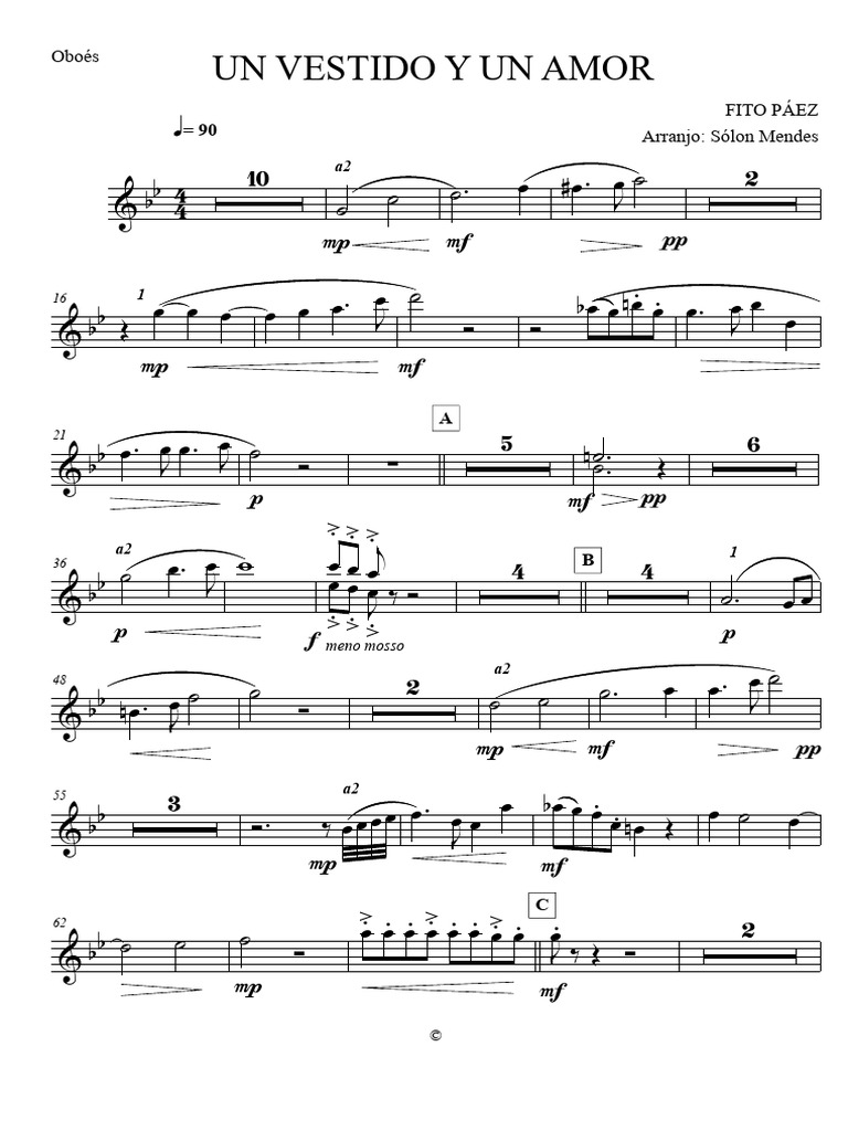Un Vestido y Un Amor - Oboés | PDF