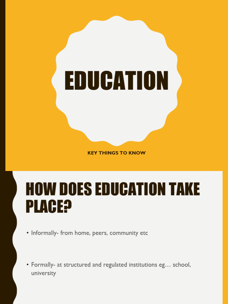 Education Points To Know | PDF | Meritocracy | Society