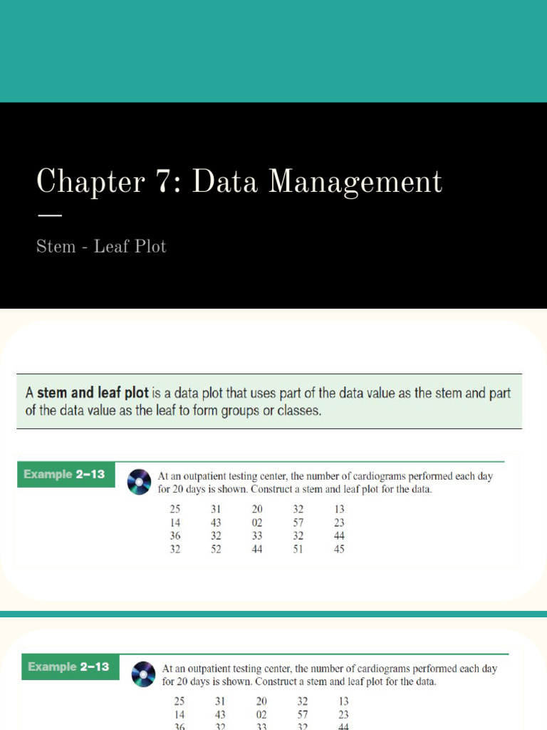 Chapter7 Stem-Leafplot | PDF