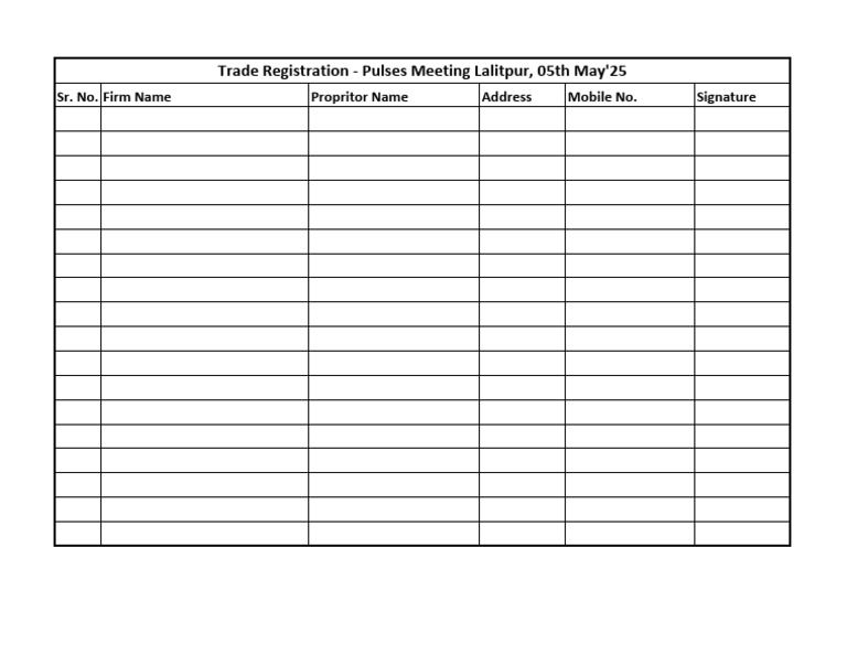 Trade Registration | PDF