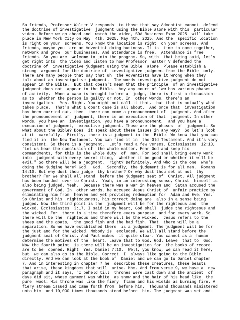 [English] Prof. Walter Veith Also Responded [DownSub.com] | PDF | Jesus ...