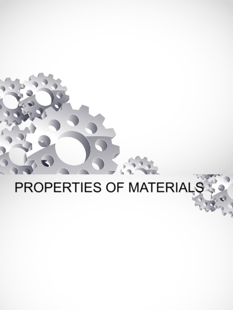 Mechanical Properties of Materials Overview | PDF | Ductility ...