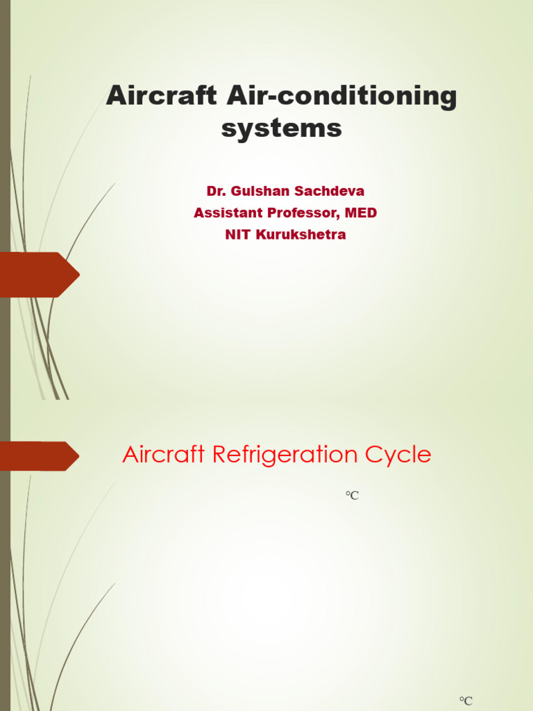Aircraft Refrigeration Systems | PDF | Refrigeration | Air Conditioning