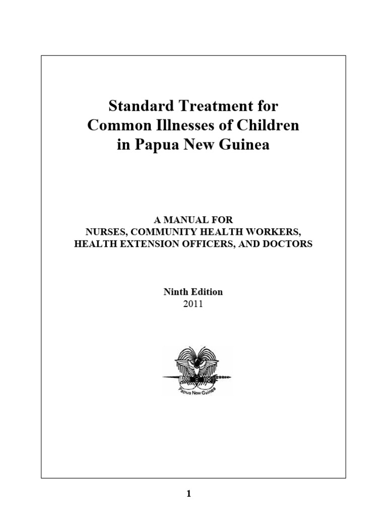 Pediatric Treatment Manual for PNG | PDF | Vaccines | Infants