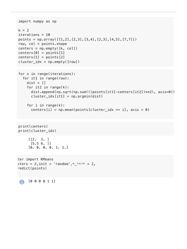 K Means Clustering - Ipynb - Colaboratory | PDF | Statistical Classification | Data Analysis