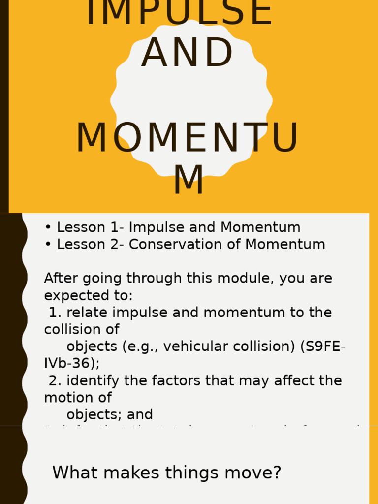 Impulse and Momentum With Task | PDF | Momentum | Collision