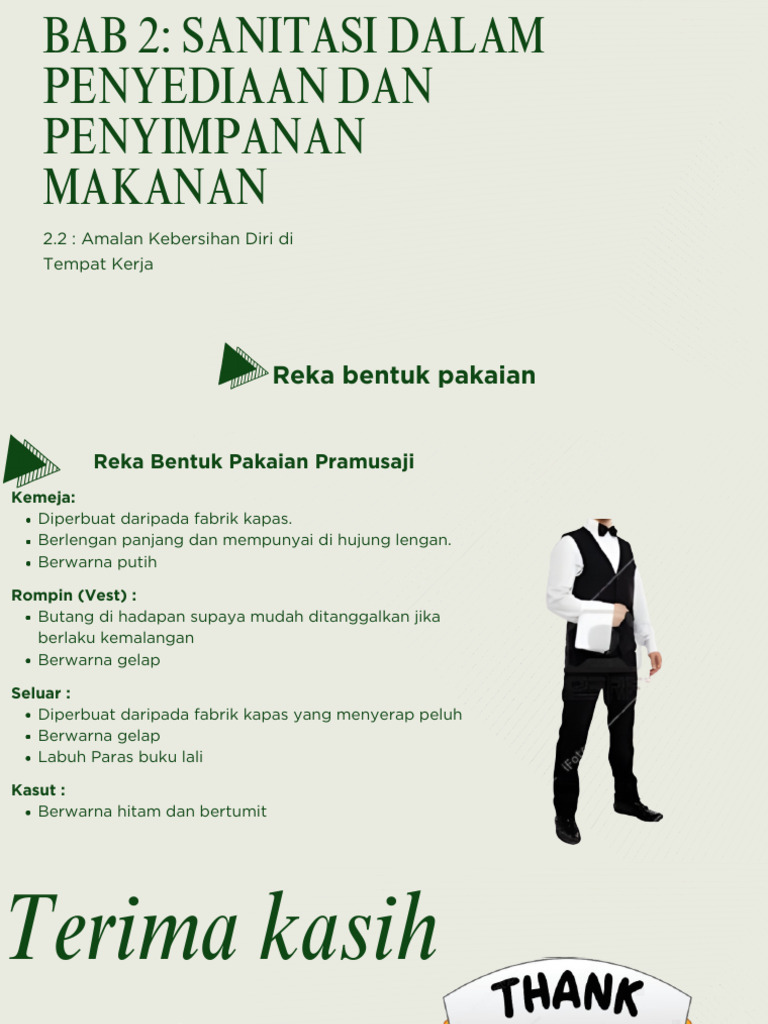 Nota SRT (Reka Bentuk Pakaian Pramusaji) | PDF