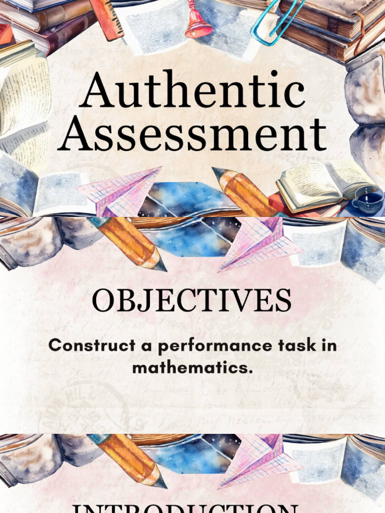 Authentic Assessment EED9 1 | PDF