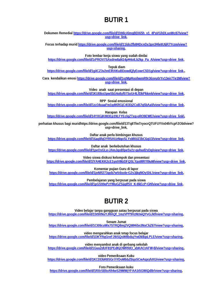 Link Butir 1 SD 14 | PDF