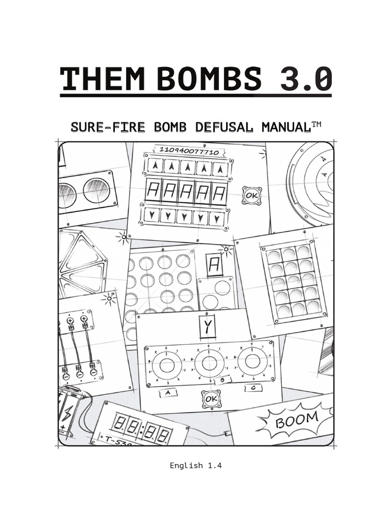 Them Bombs! Defusal Manual 1.4 | PDF | Bomb | Tablet Computer