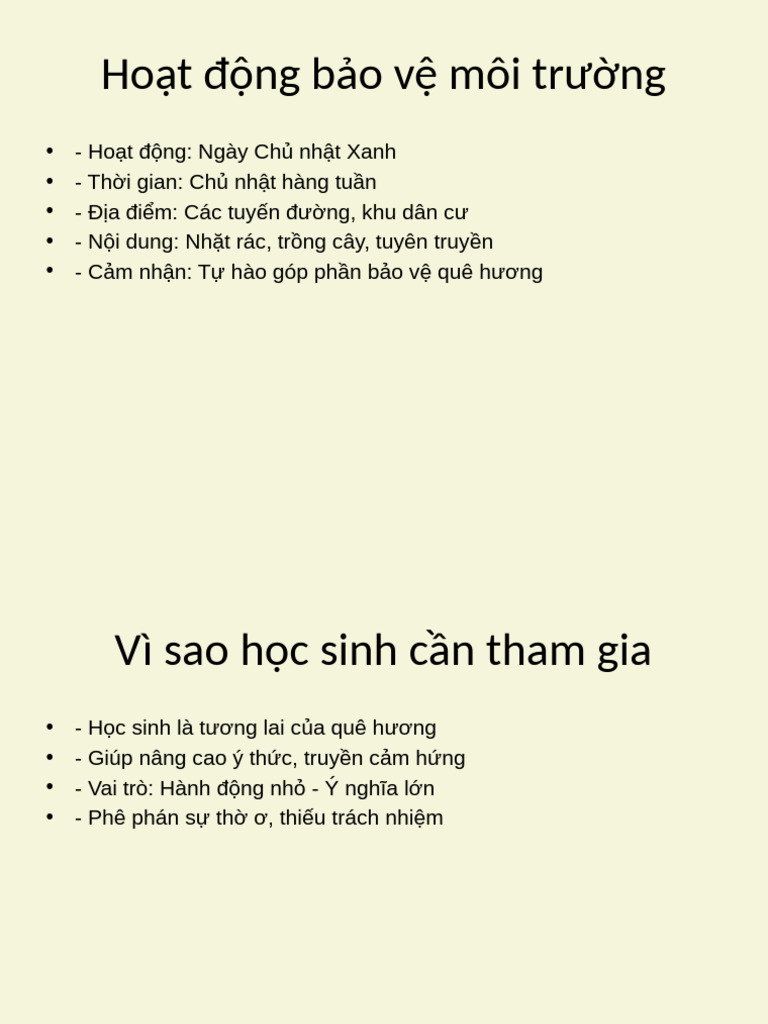 Bao Ve Moi Truong | PDF