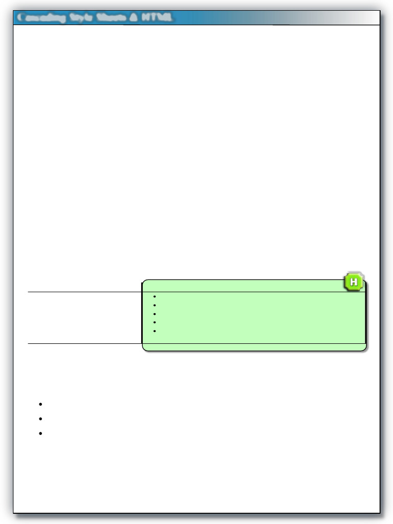Cascading Style Sheets HTML | PDF | Html | World Wide Web
