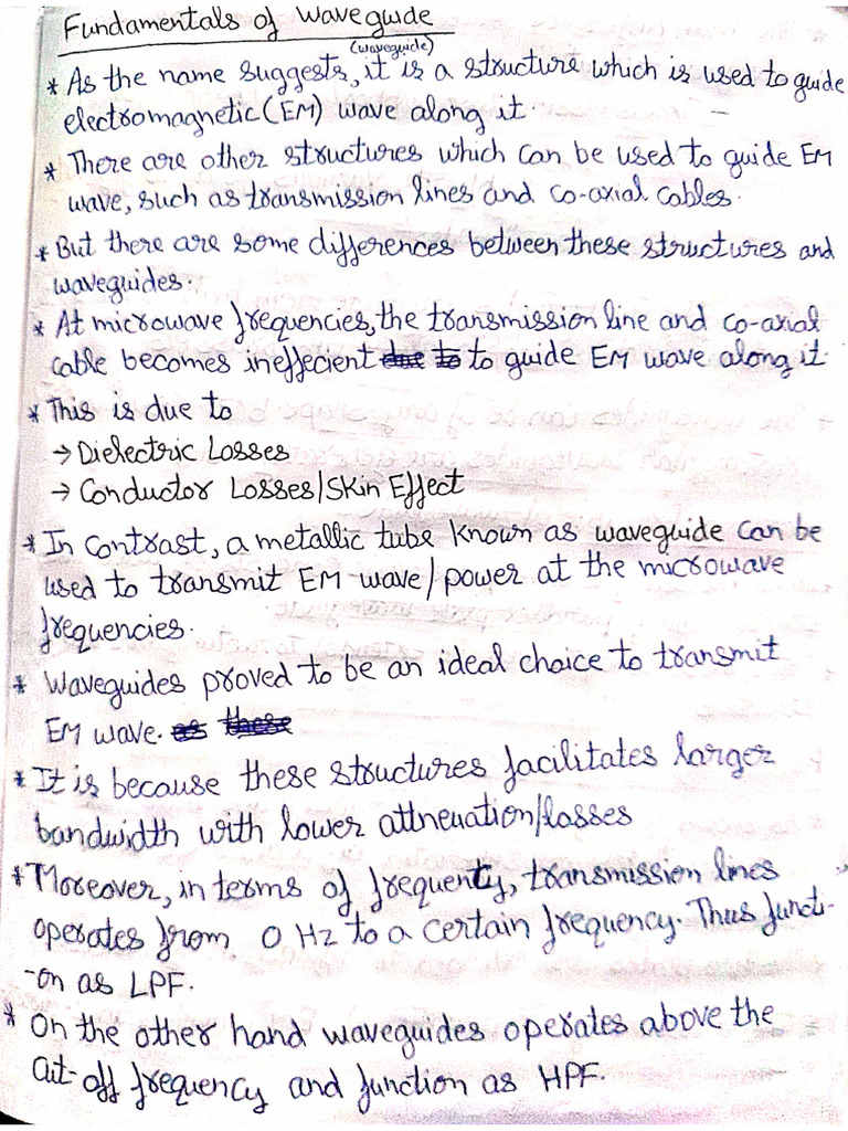 Microwave Theory Notes | PDF