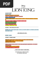 The Lion King Script | PDF