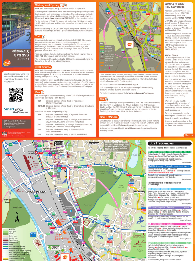 Sample Map Business Gsk Stevenage | PDF | Road Transport | Transport