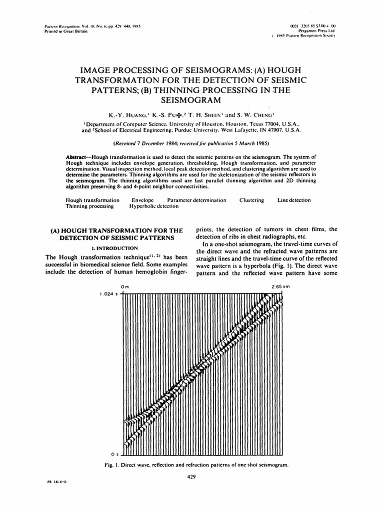 Image Processing of Seismograms | PDF | Waves | Applied Mathematics