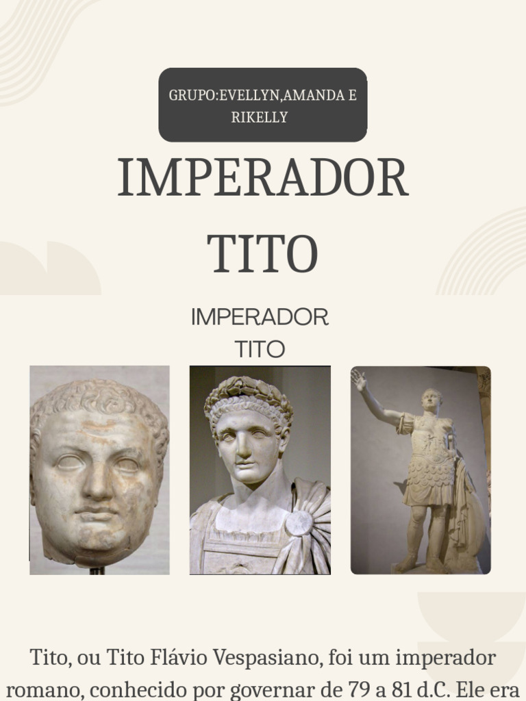 Imperador Tito .PDF | PDF