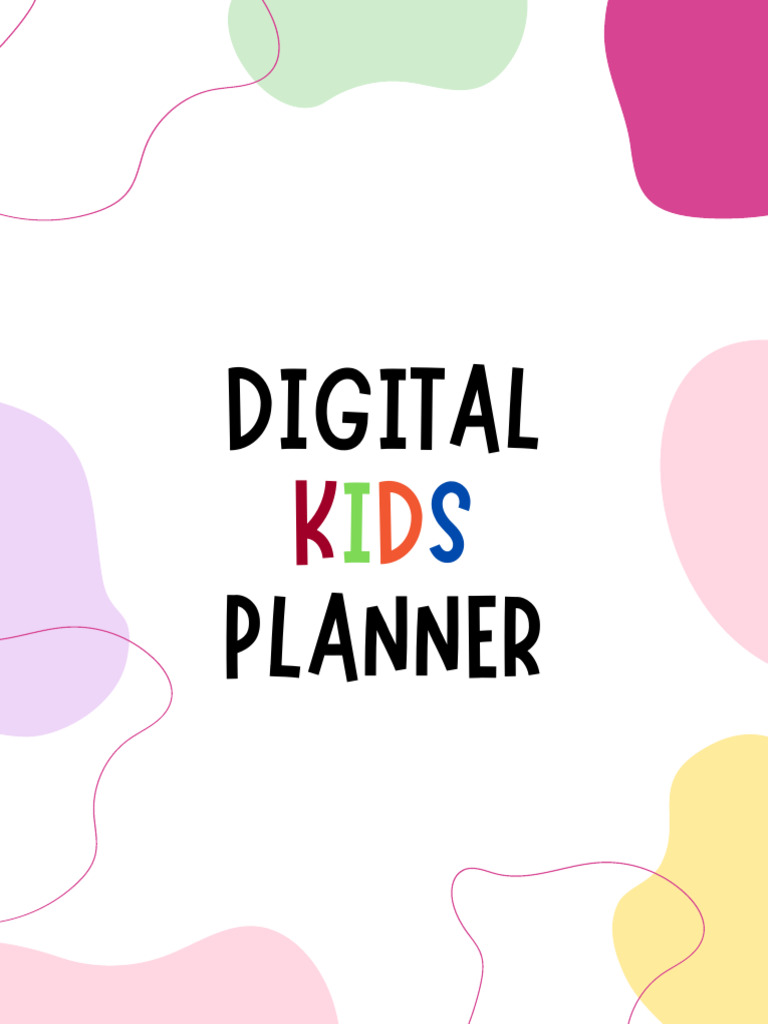 Kids' Digital Planner Essentials | PDF