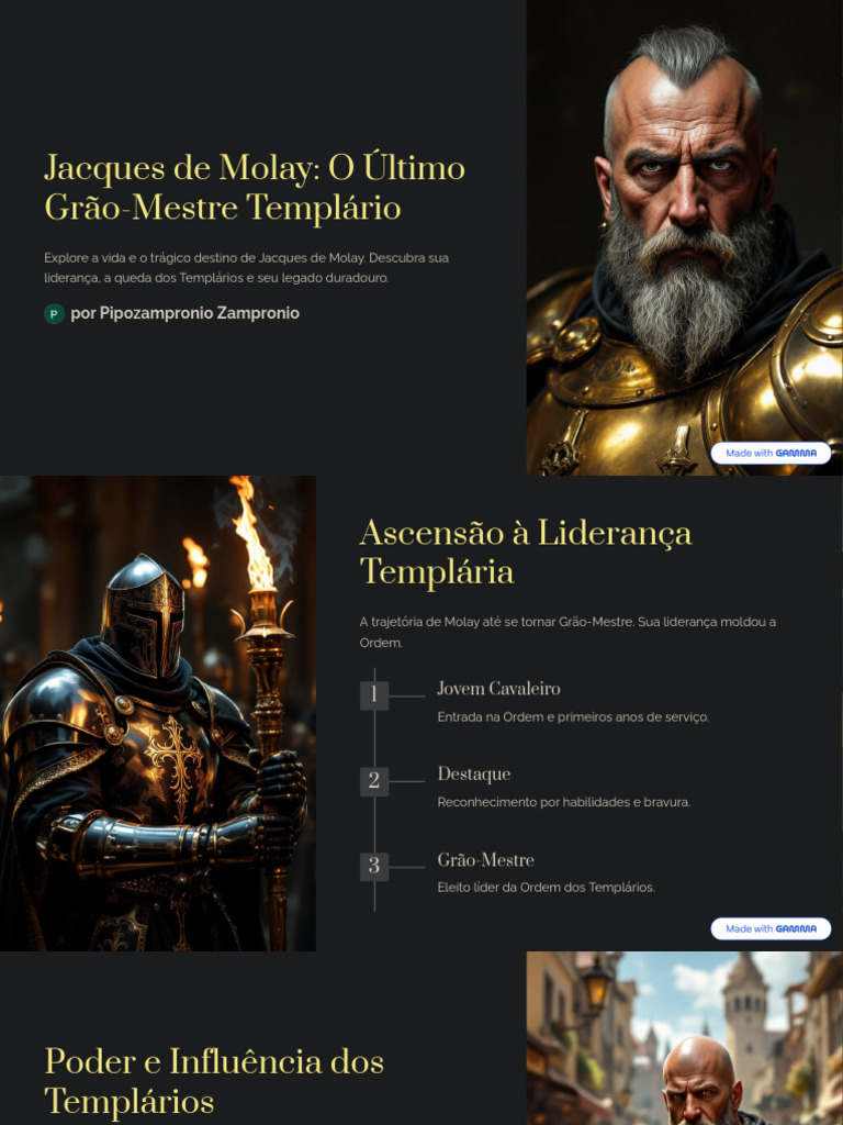 Jacques-de-Molay-O-Ultimo-Grao-Mestre-Templario | PDF