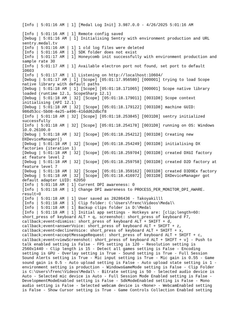 Medal Log 20250426 | PDF | Graphics Processing Unit | Scope (Computer Science)