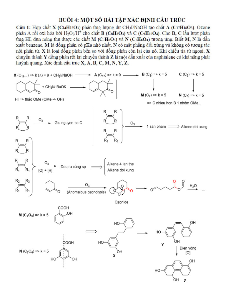 BT Xac Dinh Cau Trúc | PDF