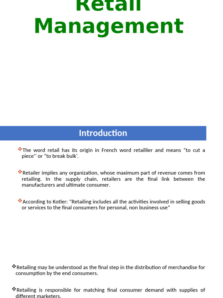 Unit 4 | PDF | Retail | Goods