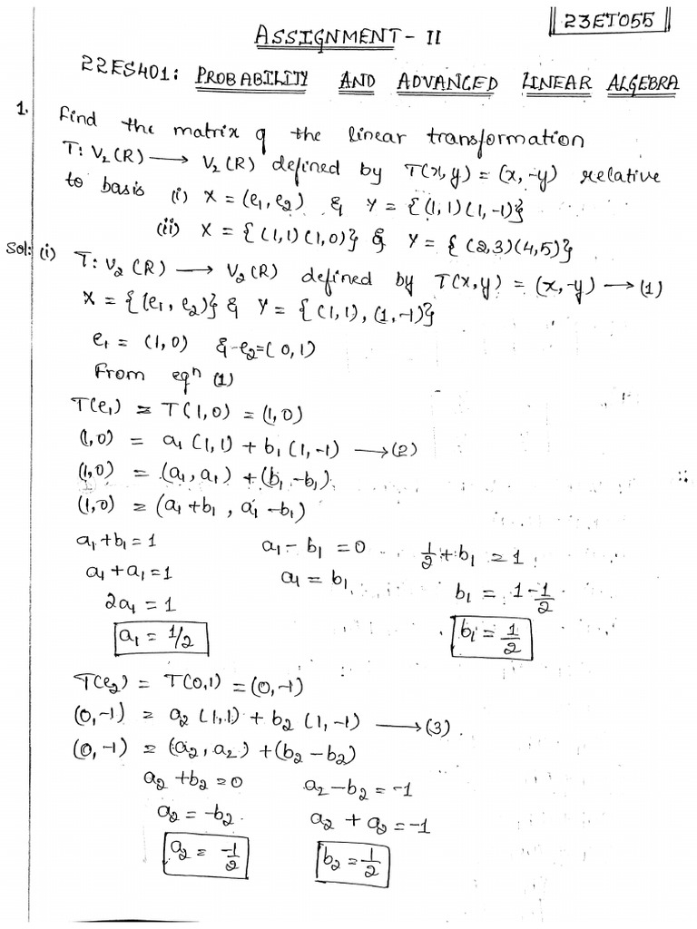 23ES401 Assignment 2 | PDF