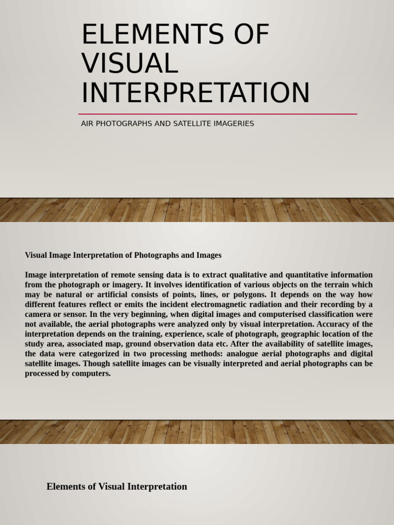 4 Geogp204esc. Elements of Visual Interpretation of Air Photogaphs and ...