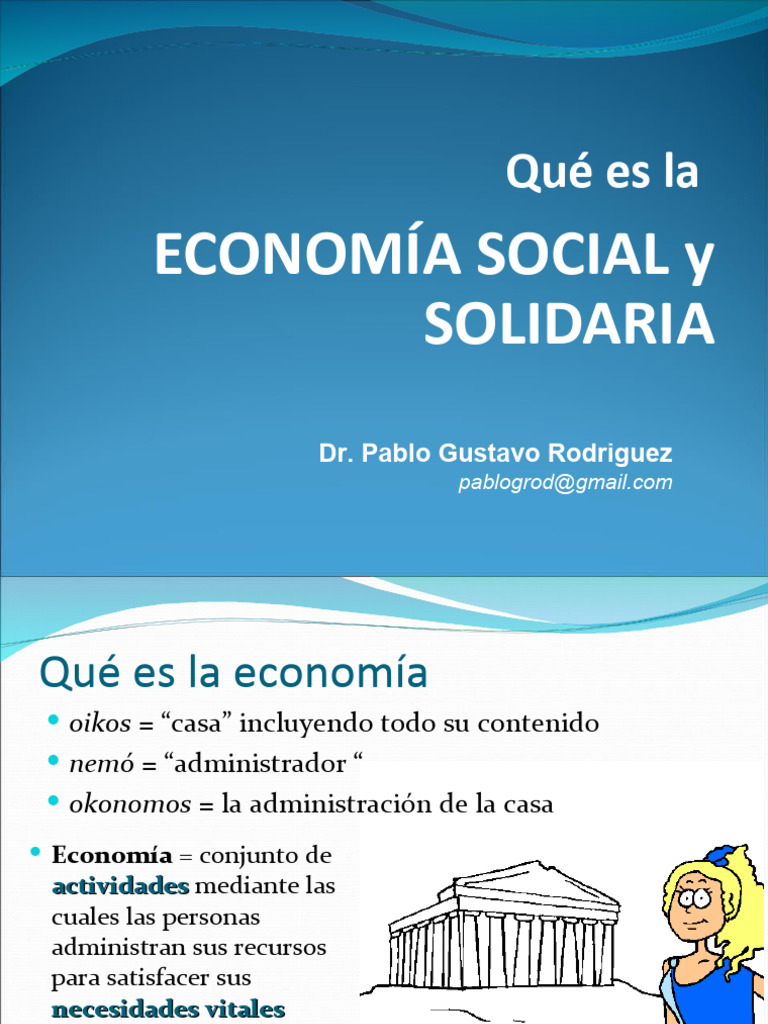 Economía Social y Solidaria: Conceptos Clave | PDF | Economía social ...