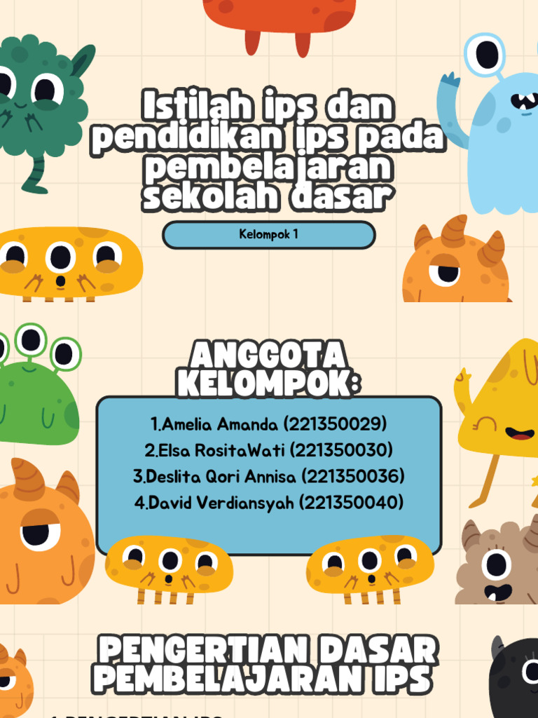 Pengertian dan Sejarah IPS SD | PDF
