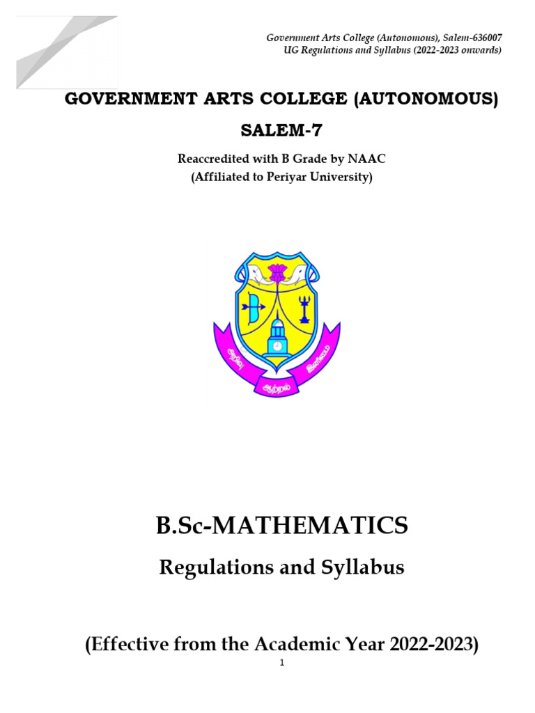 Mathematics UG 1 | PDF | Equations | Differential Equations