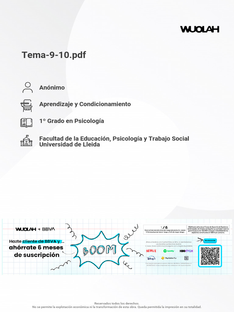 Wuolah Free Tema 9 10 | PDF
