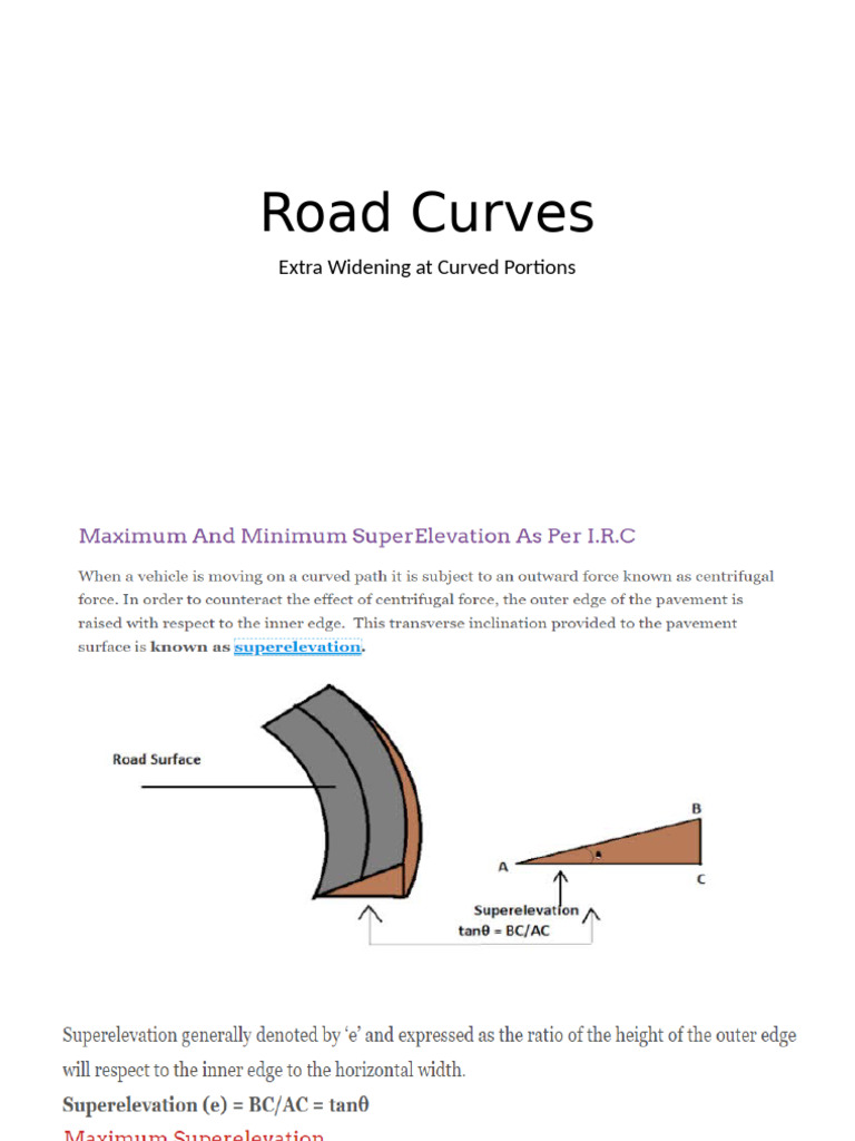Roads PowerPoint Presentation | PDF | Transportation Engineering