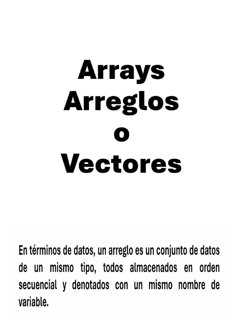 Arrays | PDF