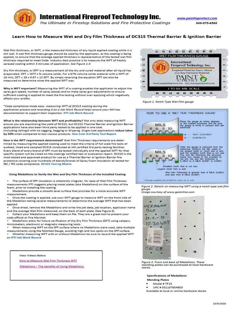 How To Use Wet Film Gauge Dc315 Eng | PDF | Building Insulation ...