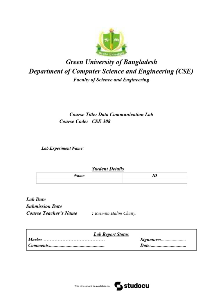 data-communication-lab-4 (1) | PDF | Bit | Data Transmission