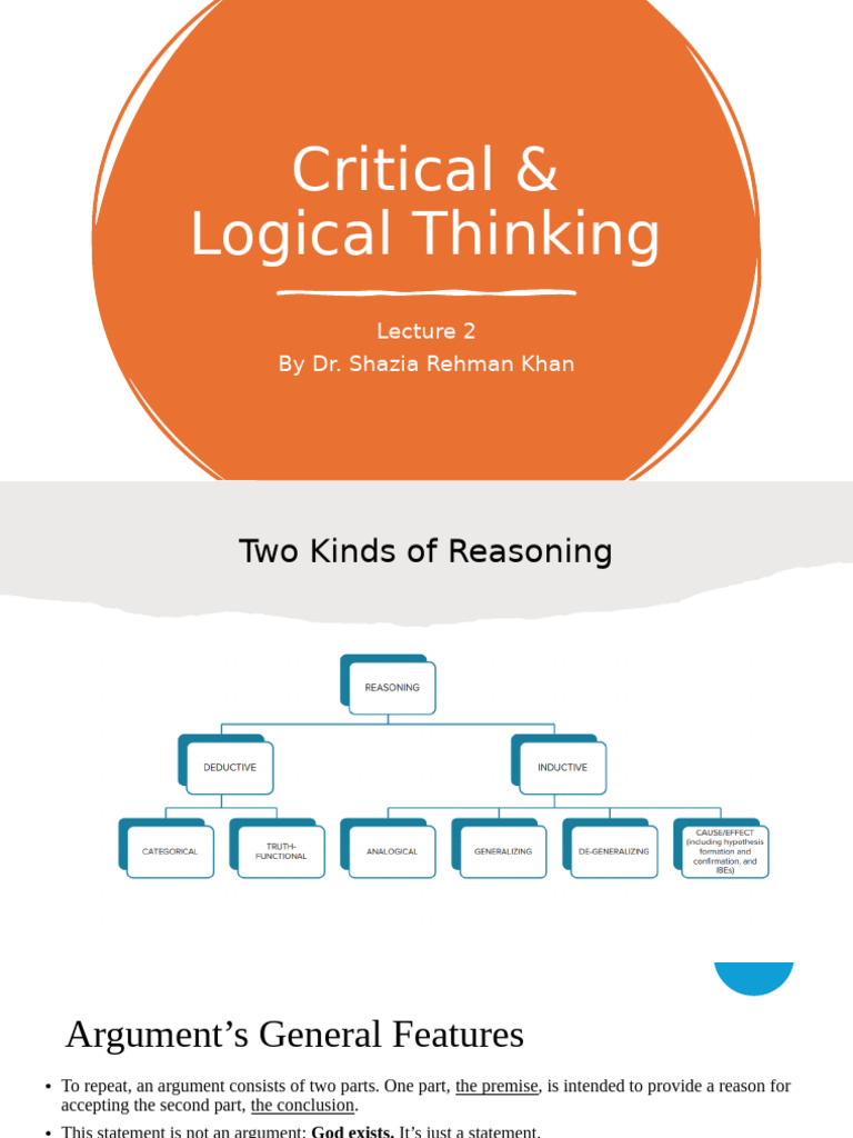 Lecture 2 CLT 10022025 065424pm | PDF | Argument | Deductive Reasoning