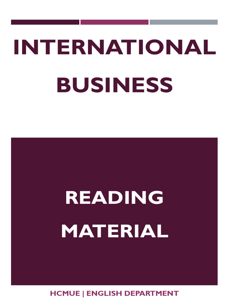 (Ib-Reading Materials) Part 9 | PDF | Supply Chain | Logistics
