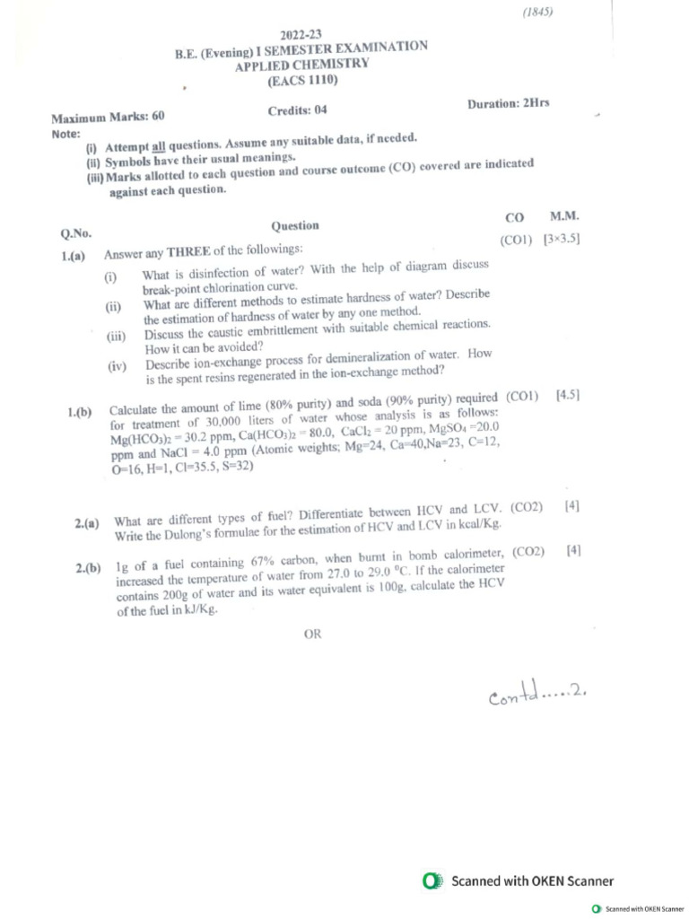 Applied Chemistry DDDDDDD | PDF