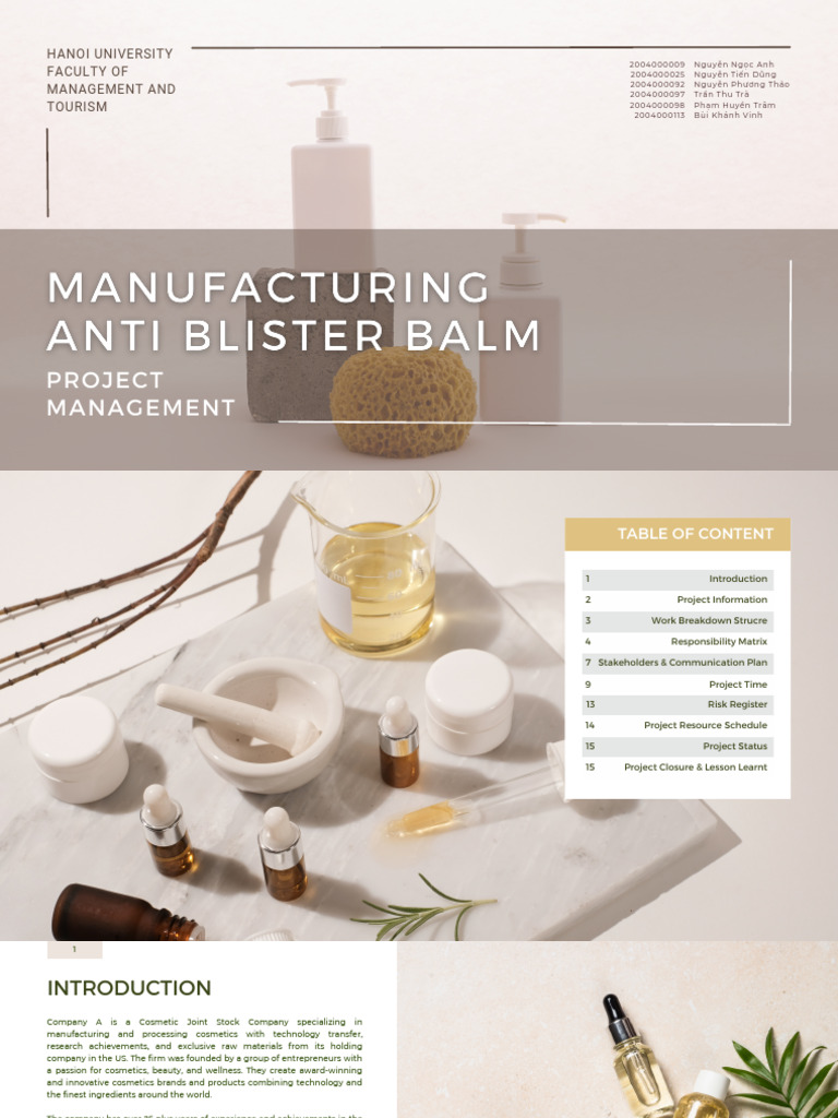 Manufacturing Anti Buster Palm | PDF