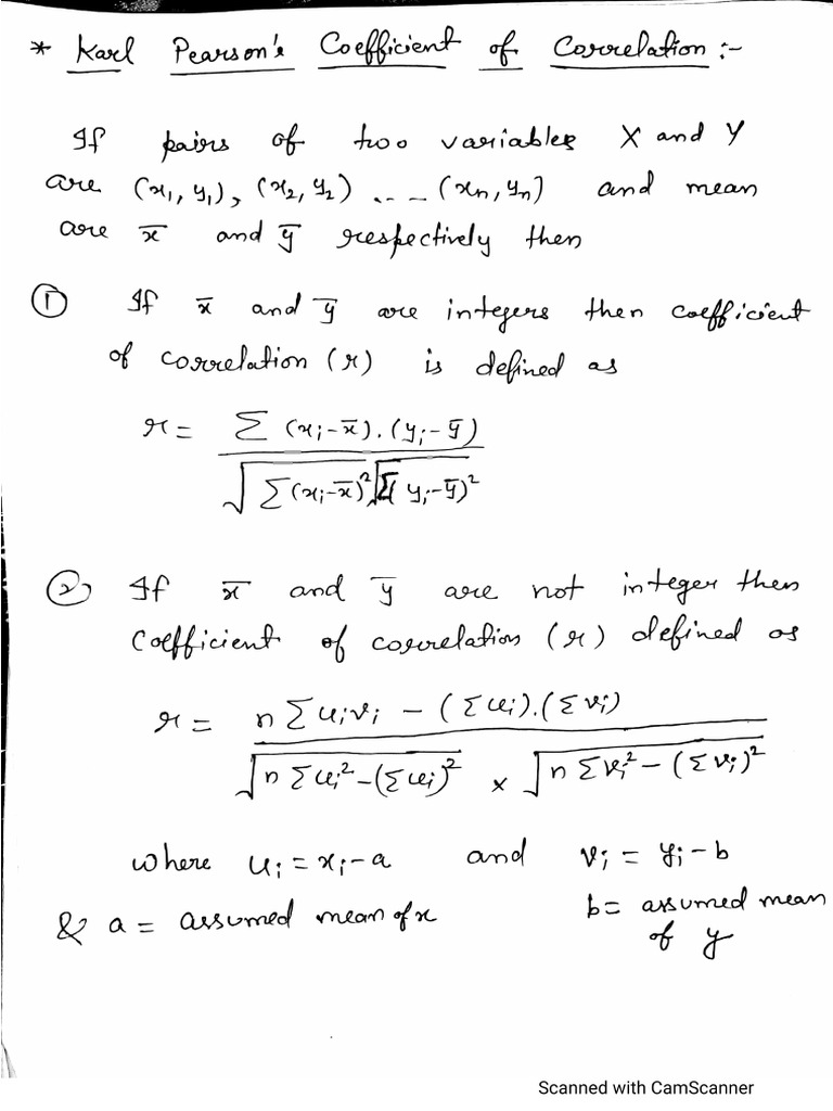 Correlation Coefficient | PDF