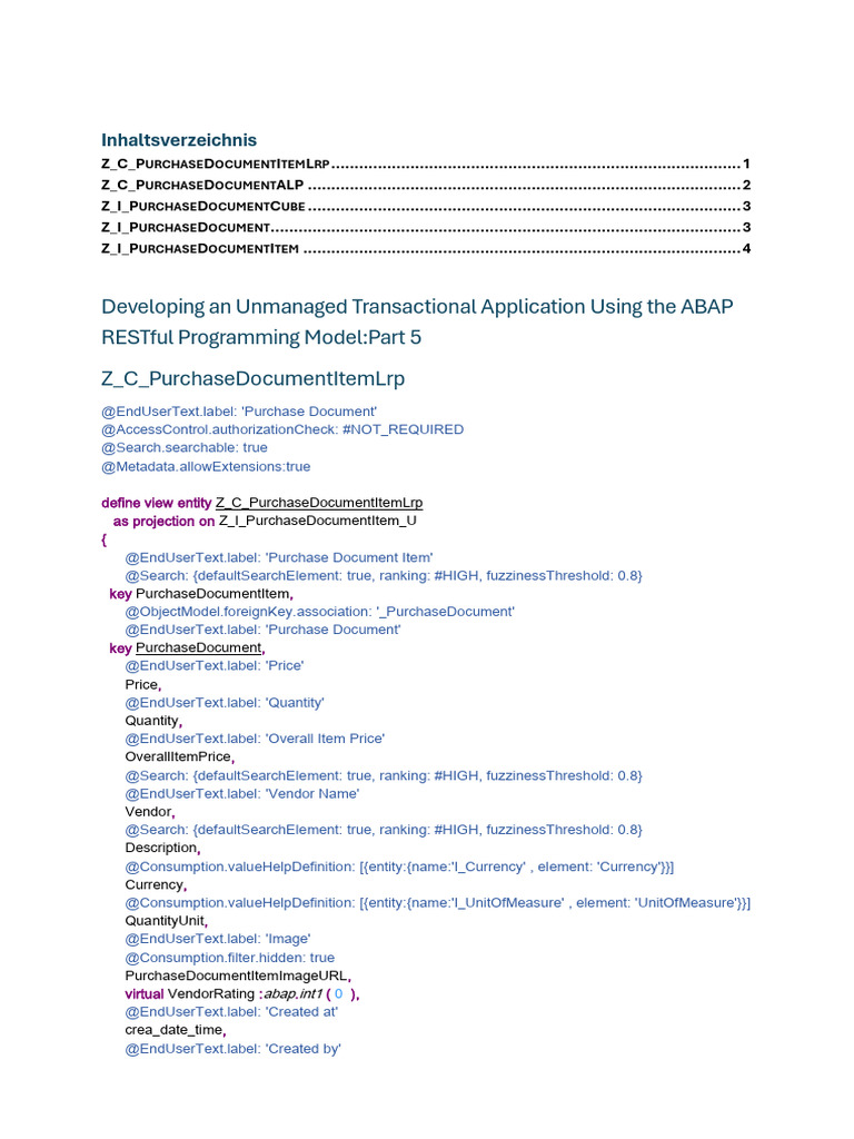 Unmanaged Transactional Application ABAP RAP Part5 1710771804 | PDF | Information Technology ...